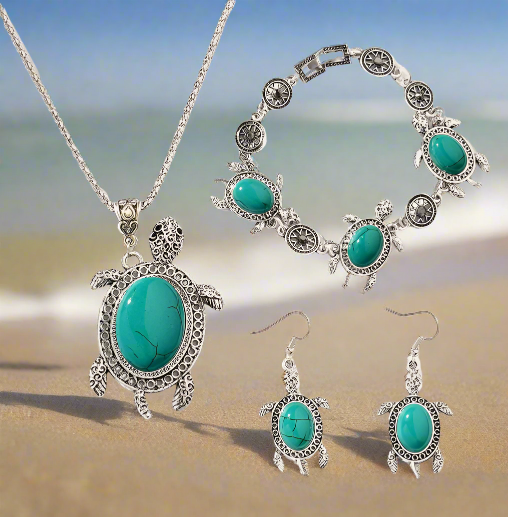 Turquoise Turtle Trio Set – Lemonade Mermaid