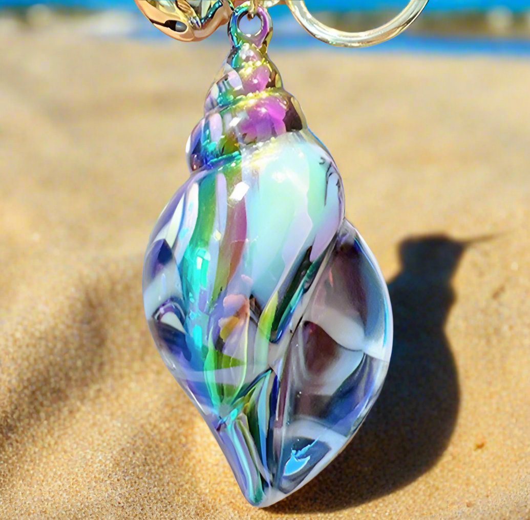 Large Conch Shell Keychain (Black or Flame) – Lemonade Mermaid
